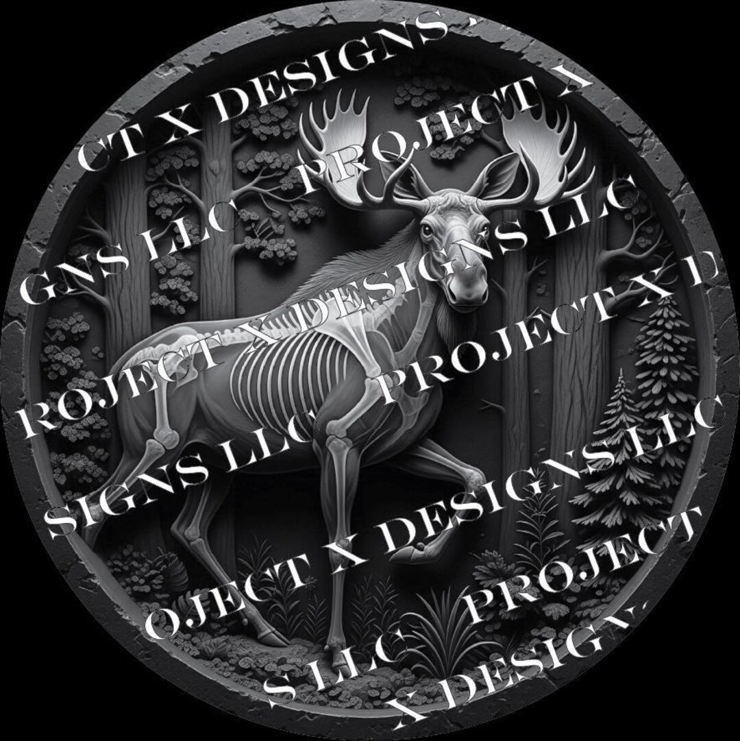Moose X-ray Skeleton Digital File - Etsy