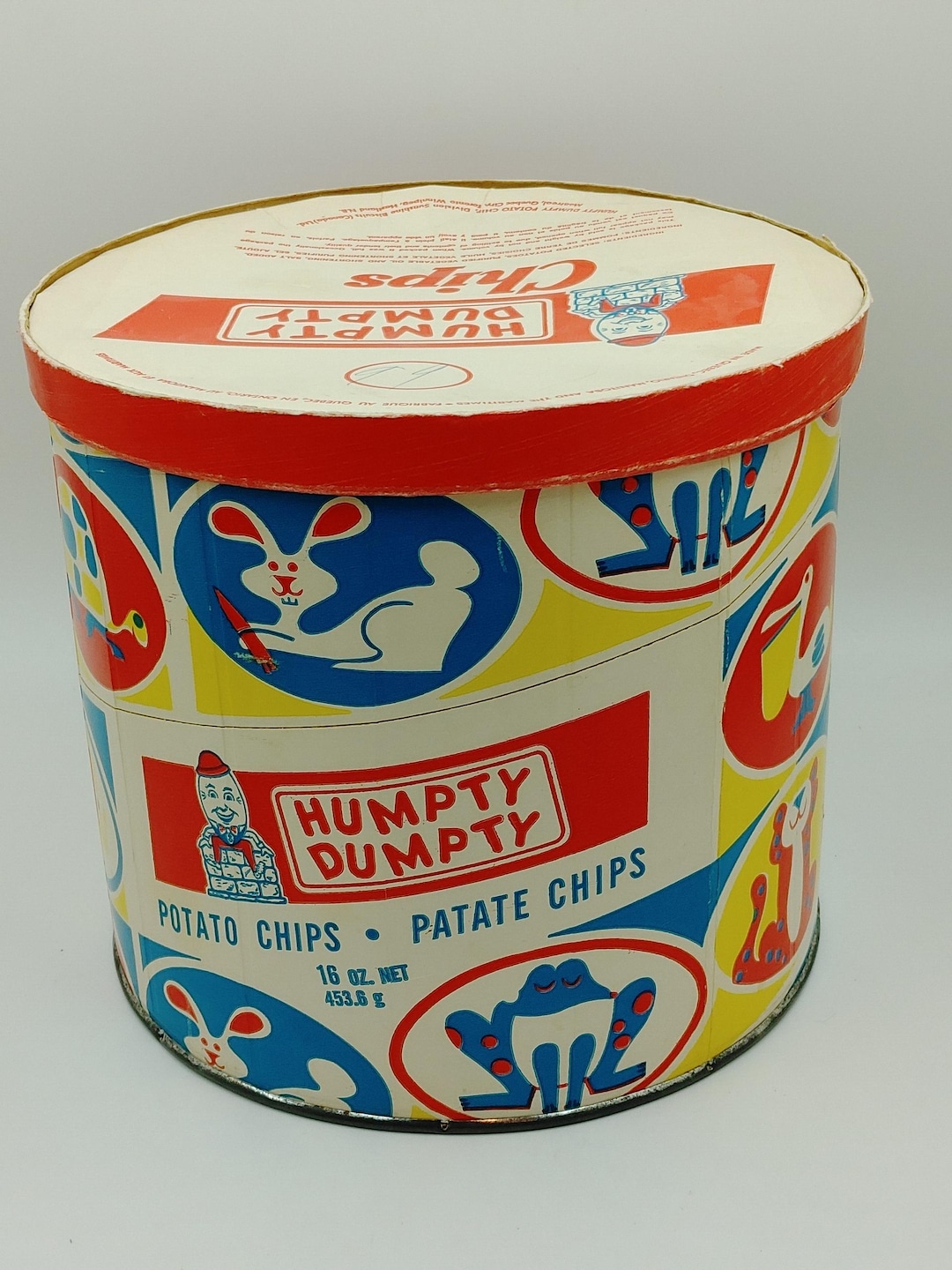 Vintage Advertising Potato Chip Humpty Dumpty Container - Etsy