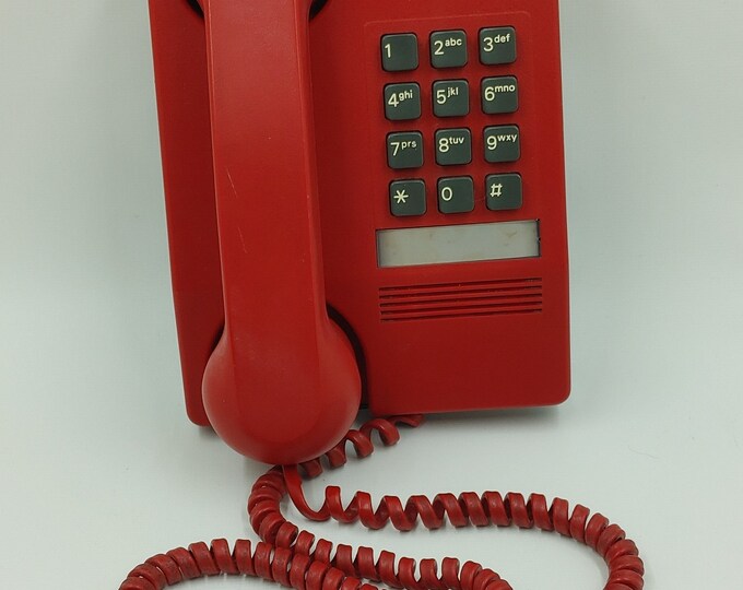 Vintage Northern Electric Red Touchpad Telephone - Etsy