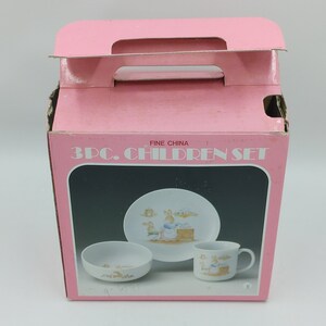 Vintage Children Dinnerware Set - Etsy