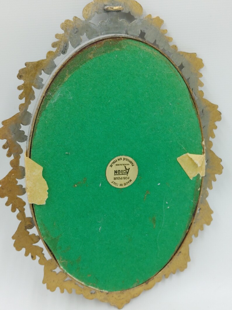 Vintage Ornate Brass Italian Frame With Flowers - Etsy