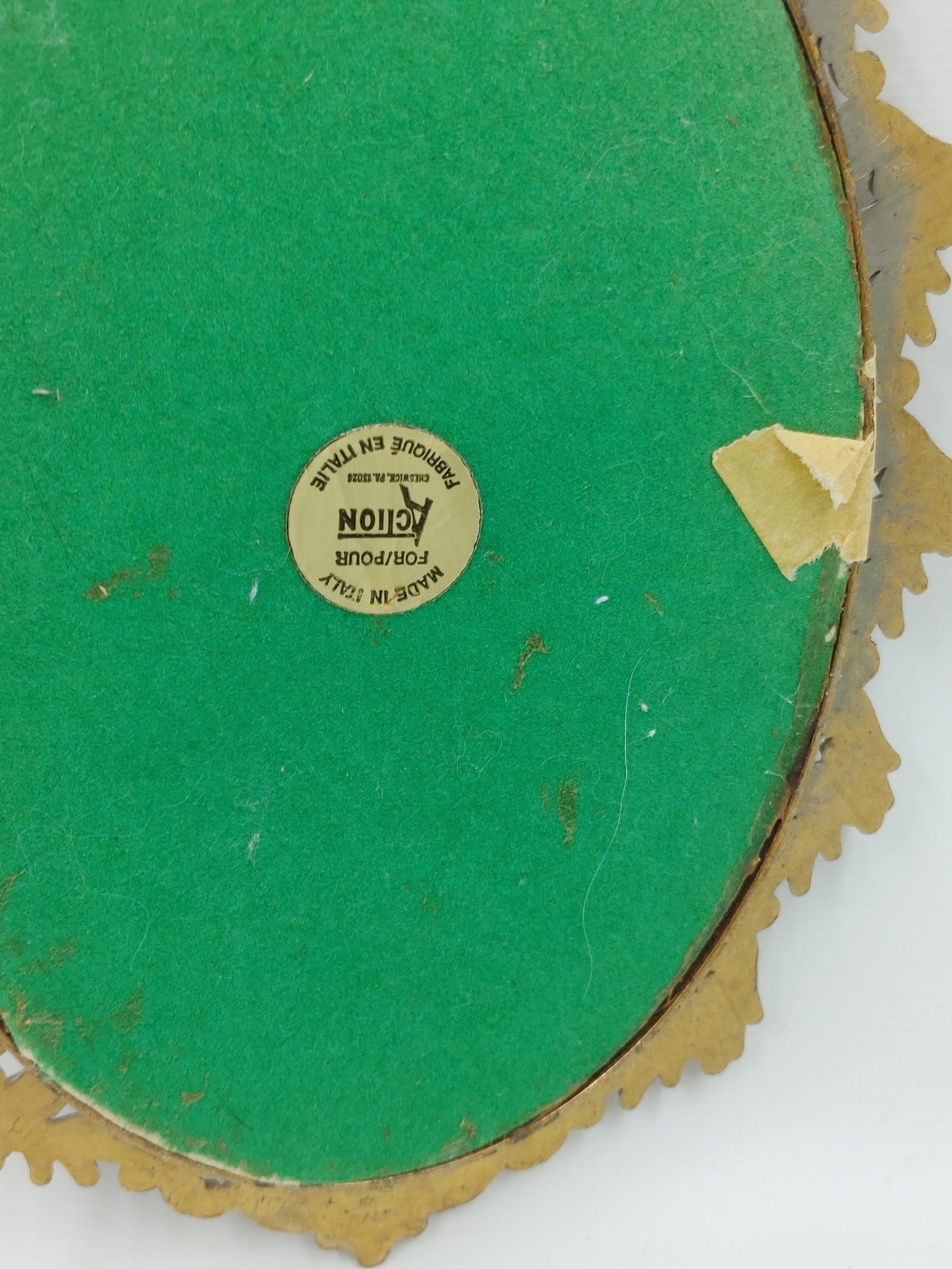 Vintage Ornate Brass Italian Frame With Flowers - Etsy