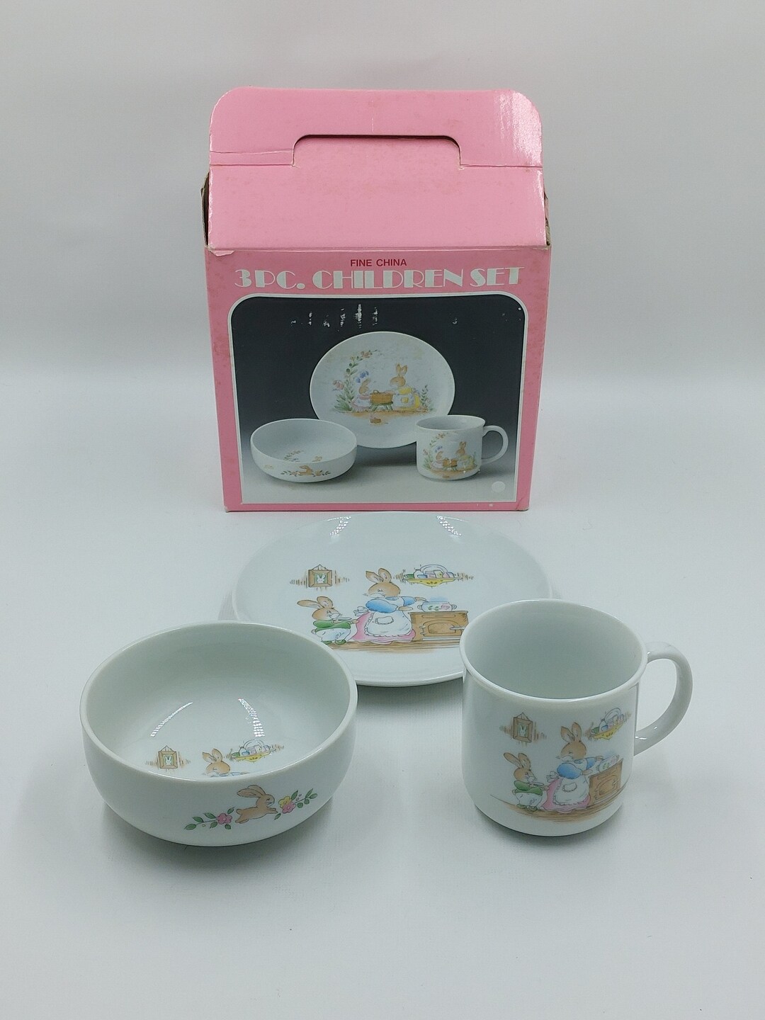Vintage Children Dinnerware Set - Etsy