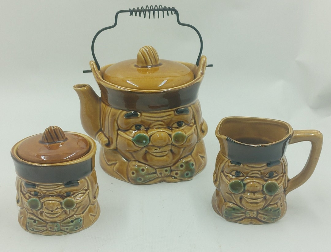 Vintage Ben Franklin Teapot Set - Etsy