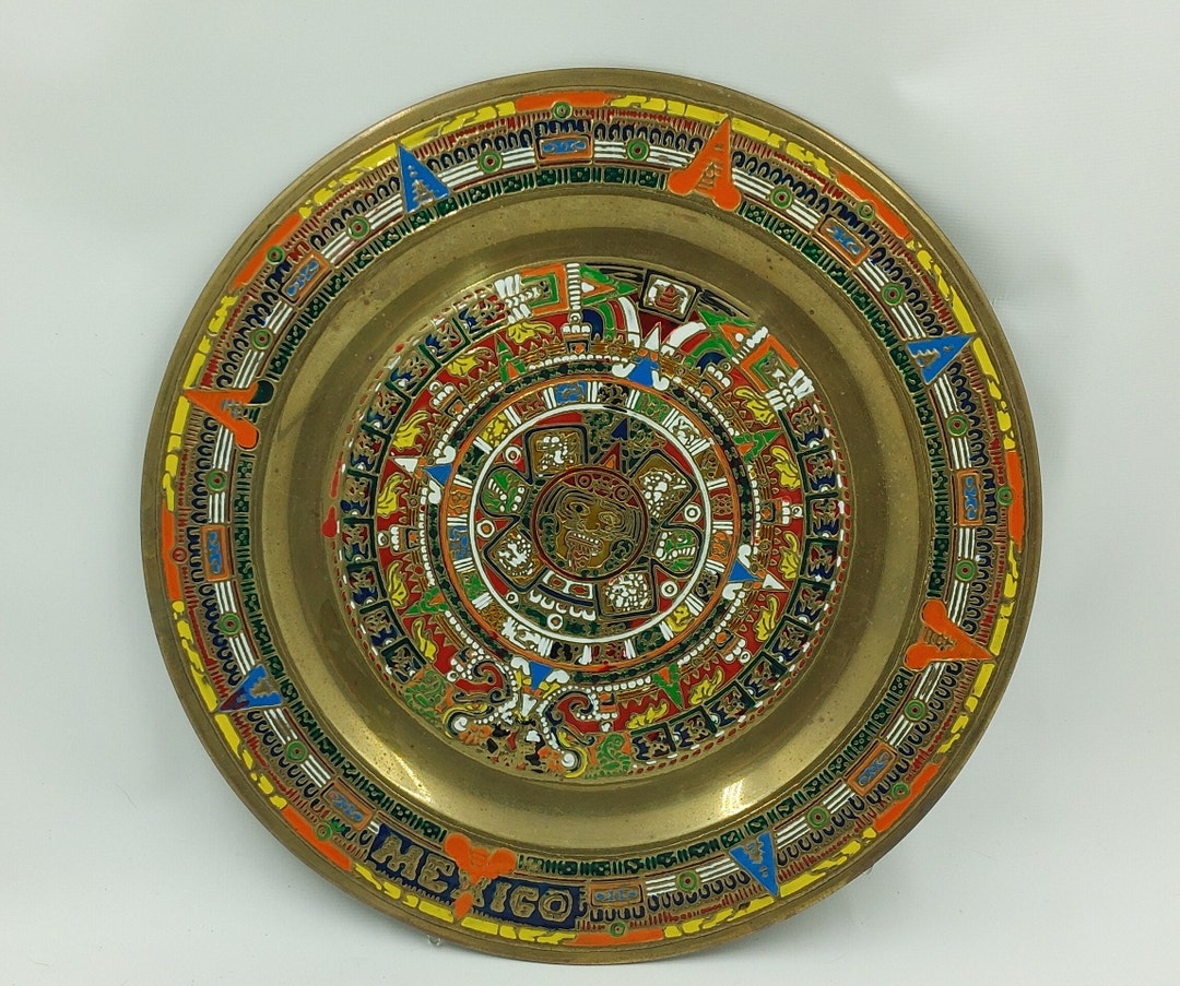 Vintage Mayan Calendar Plate - Etsy