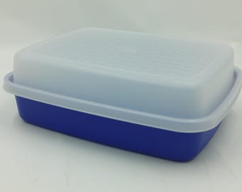 Tupperware Large Season Serve Marinade Container Paprika Orange Plastic ...