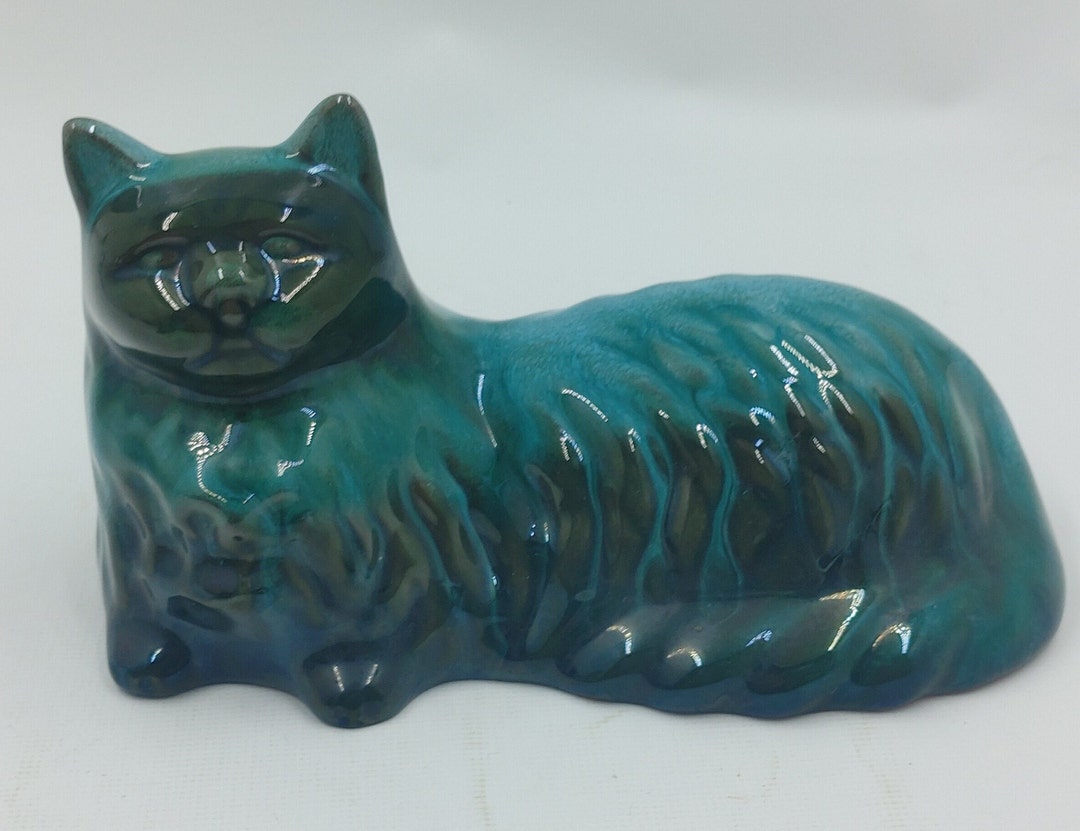 Vintage Blue Mountain Pottery Cat - Etsy