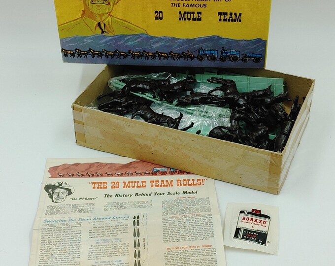 Vintage Howdy! 20 Mule Team Model Hobby Kit - Etsy