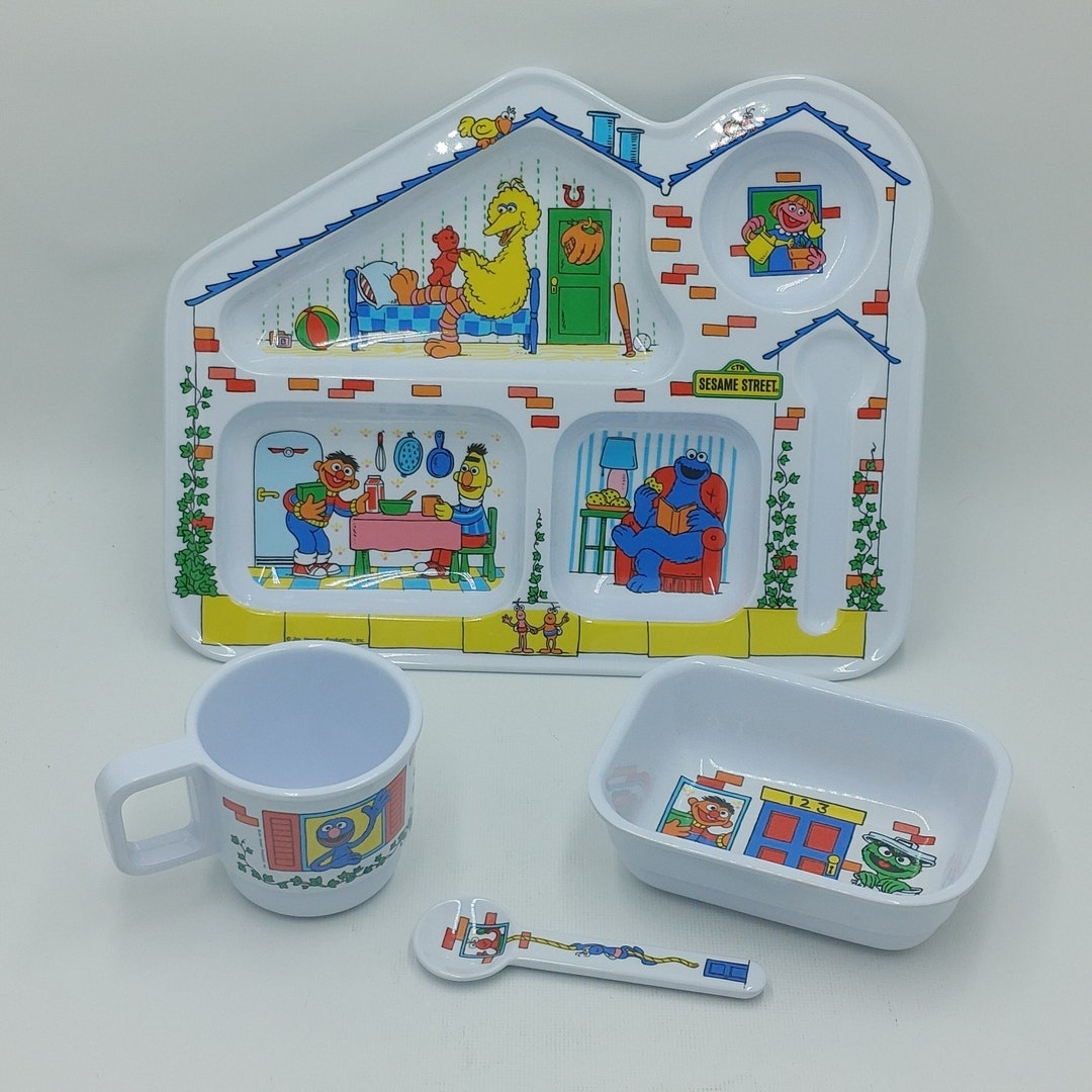 Vintage 1989 Sesame Street Kibouki Child's Set - Etsy