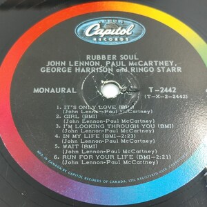 Vintage the Beatles Rubber Soul Vinyl Record - Etsy