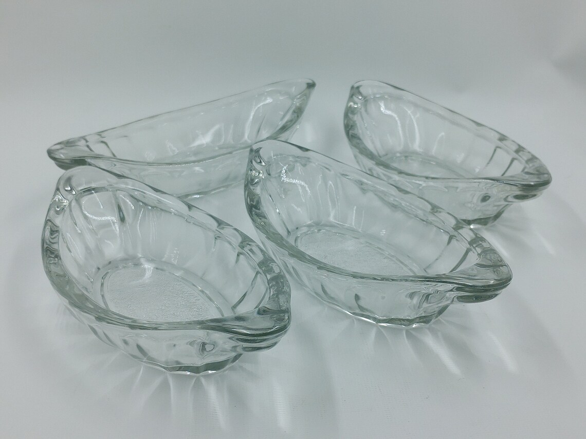 Vintage Clear Glass Sundae Dish - Etsy