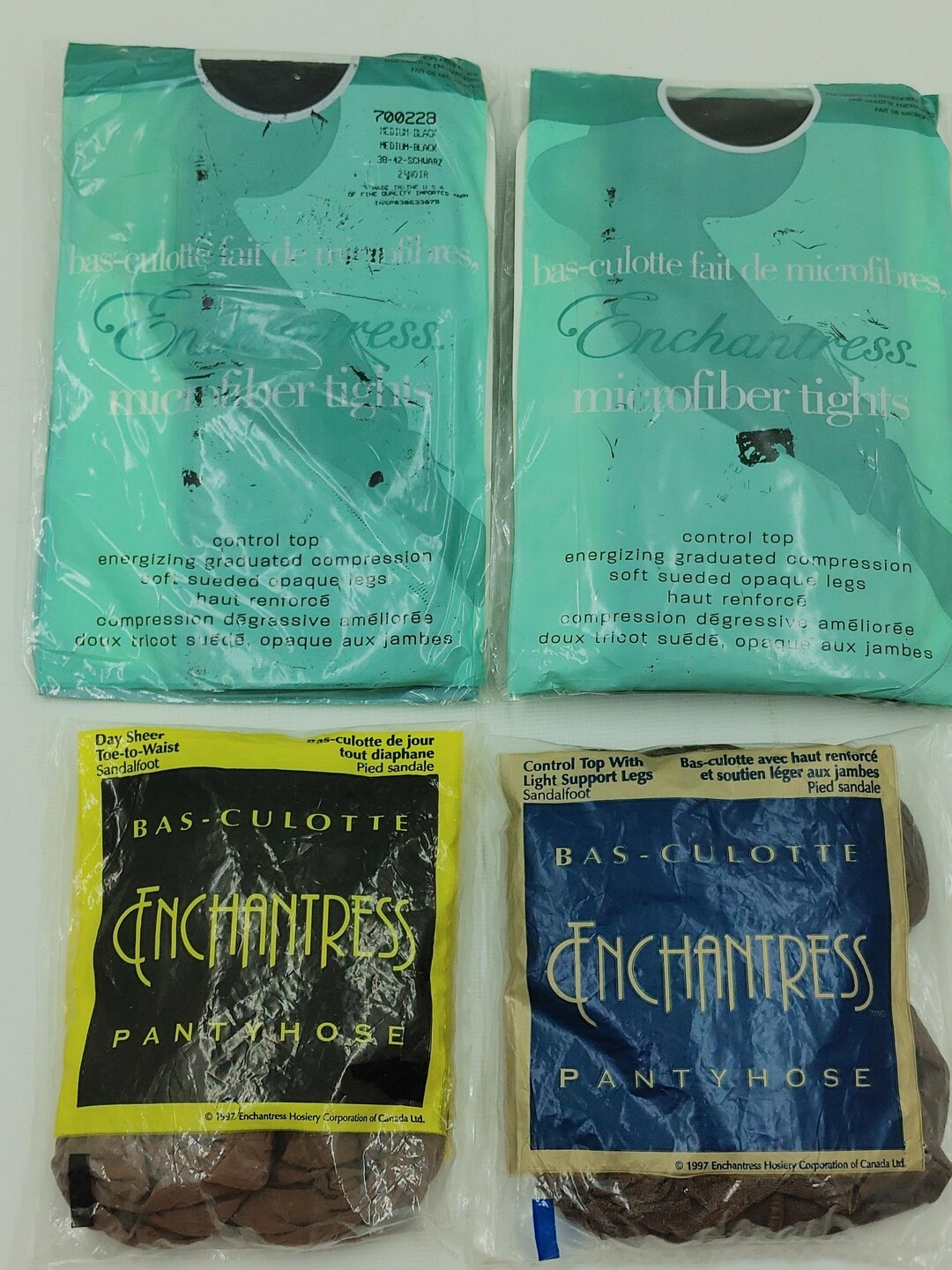 Vintage Enchantress Pantyhose 4 Pairs - Etsy
