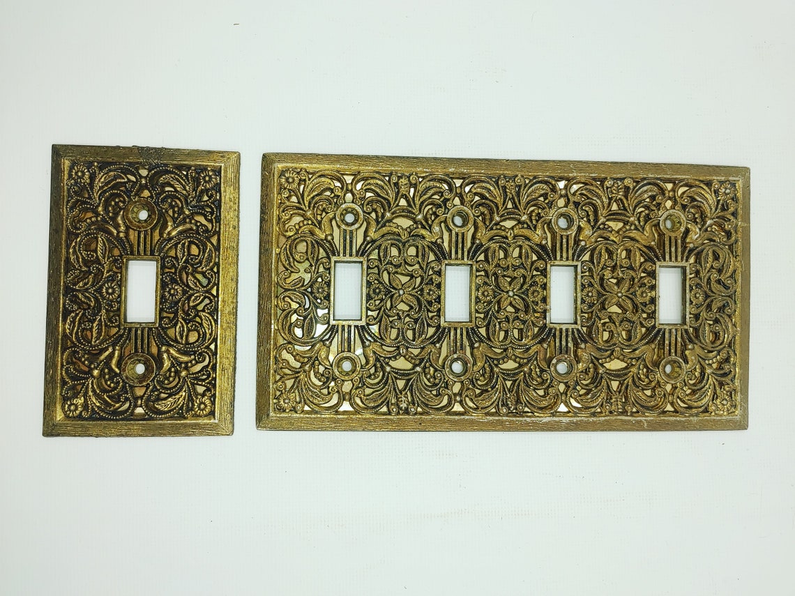 Vintage Metal Light Switch Covers - Etsy