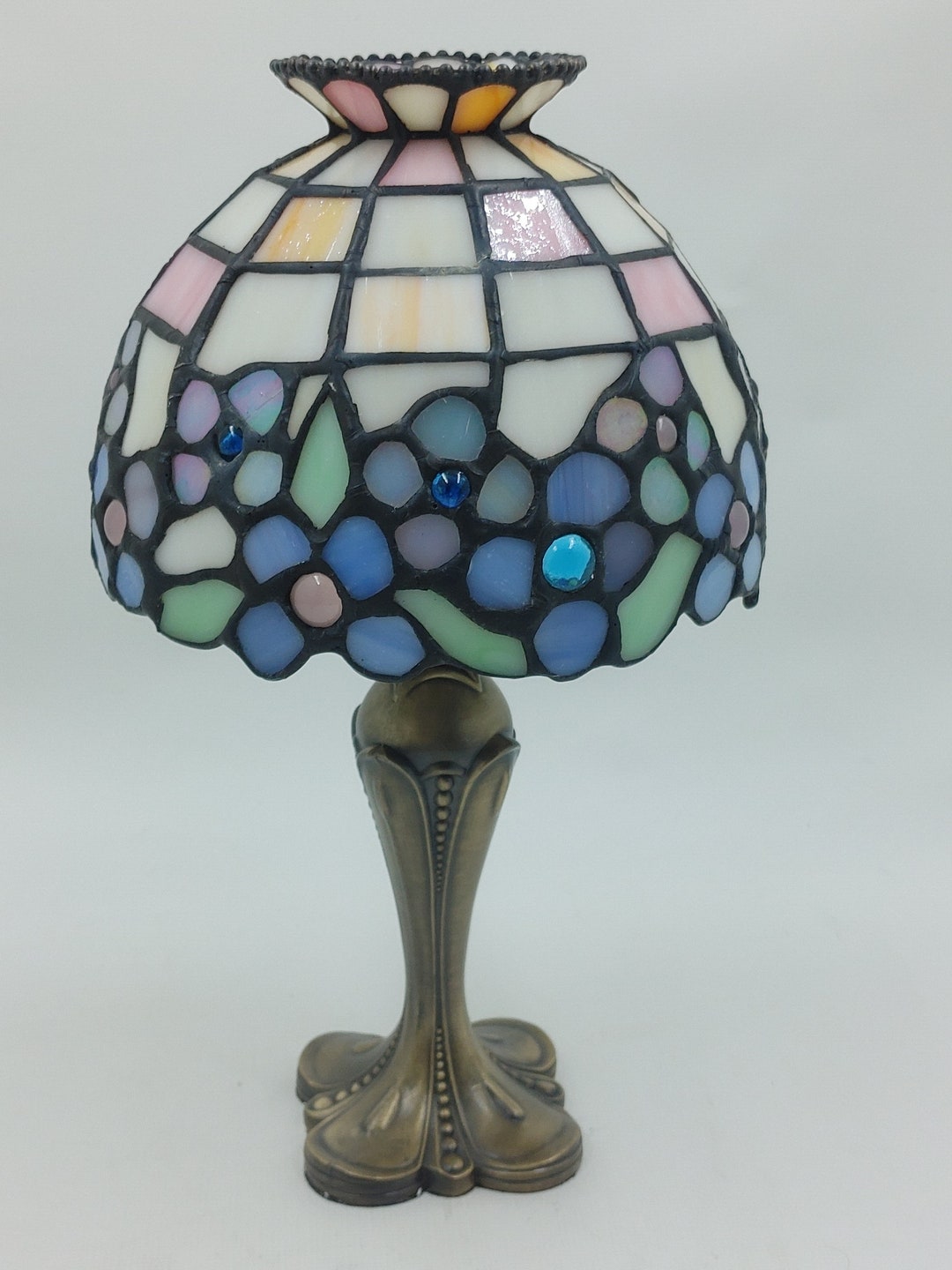 Vintage Partylite Hydrangea Tiffany Style Tealight Lamp - Etsy