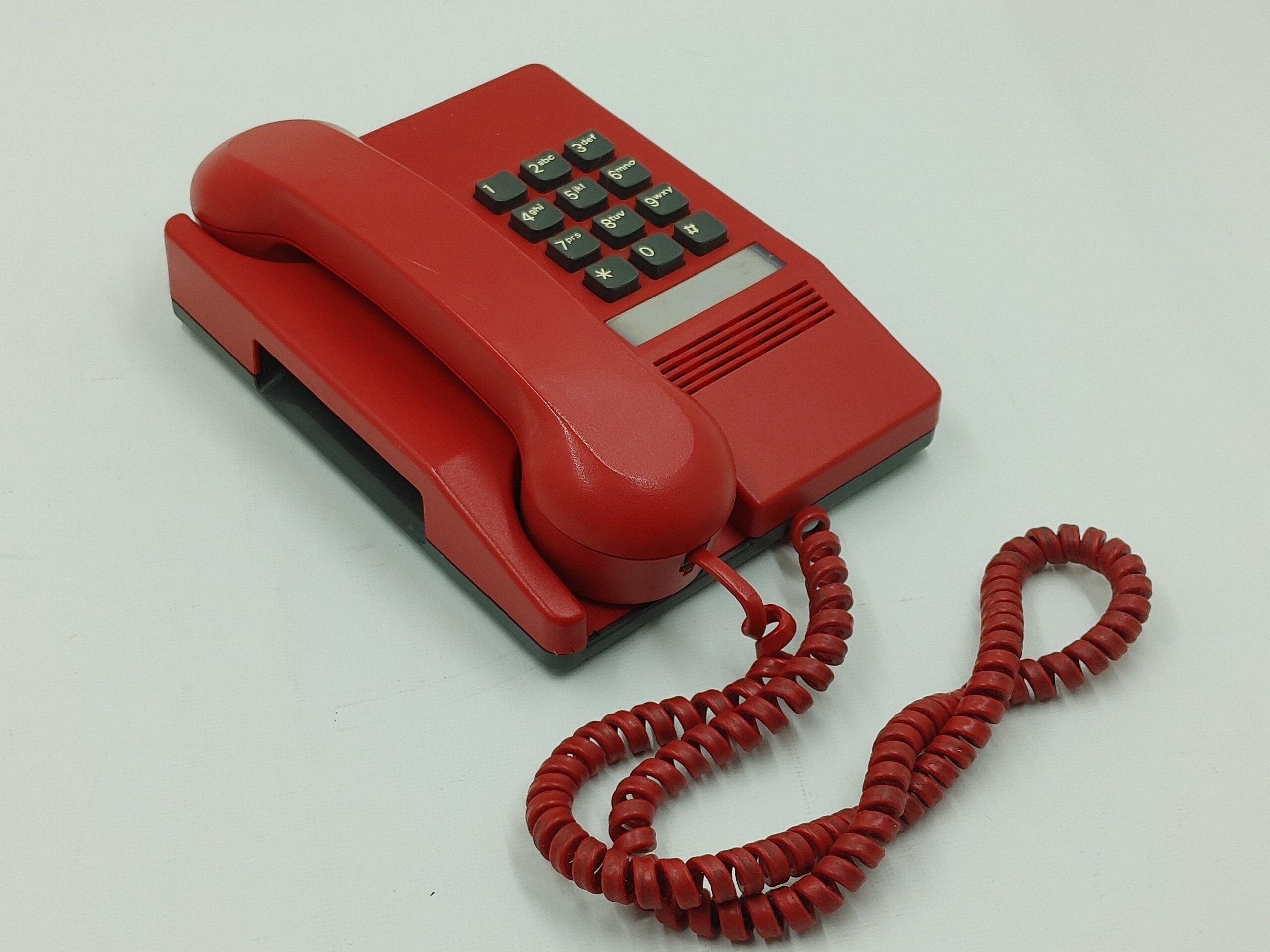Vintage Northern Electric Red Touchpad Telephone - Etsy