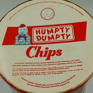 Vintage Advertising Potato Chip Humpty Dumpty Container - Etsy