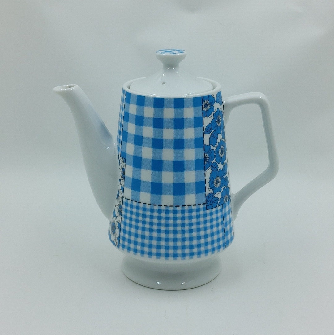 Vintage Quilted Pattern Teapot - Etsy