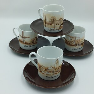 Vintage Dutch Cups and Saucers Porcelain - Etsy