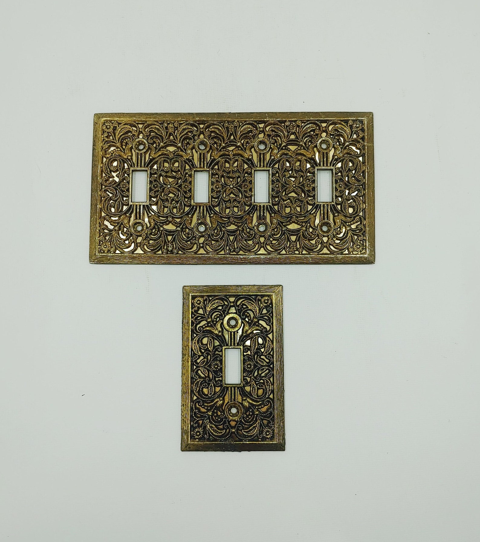 Vintage Metal Light Switch Covers - Etsy