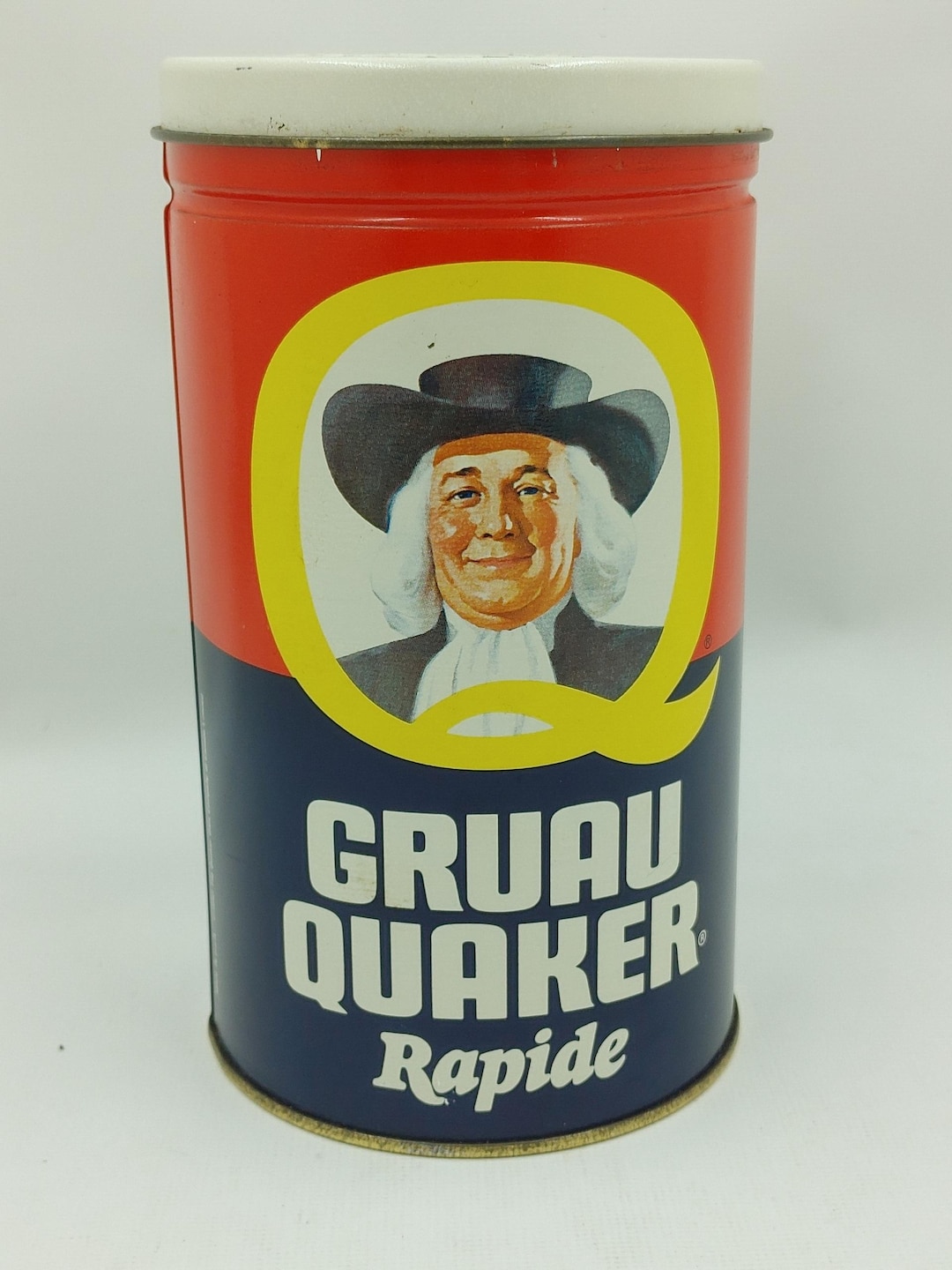 Vintage 1982 Quick Quaker Oats Tin Storage - Etsy