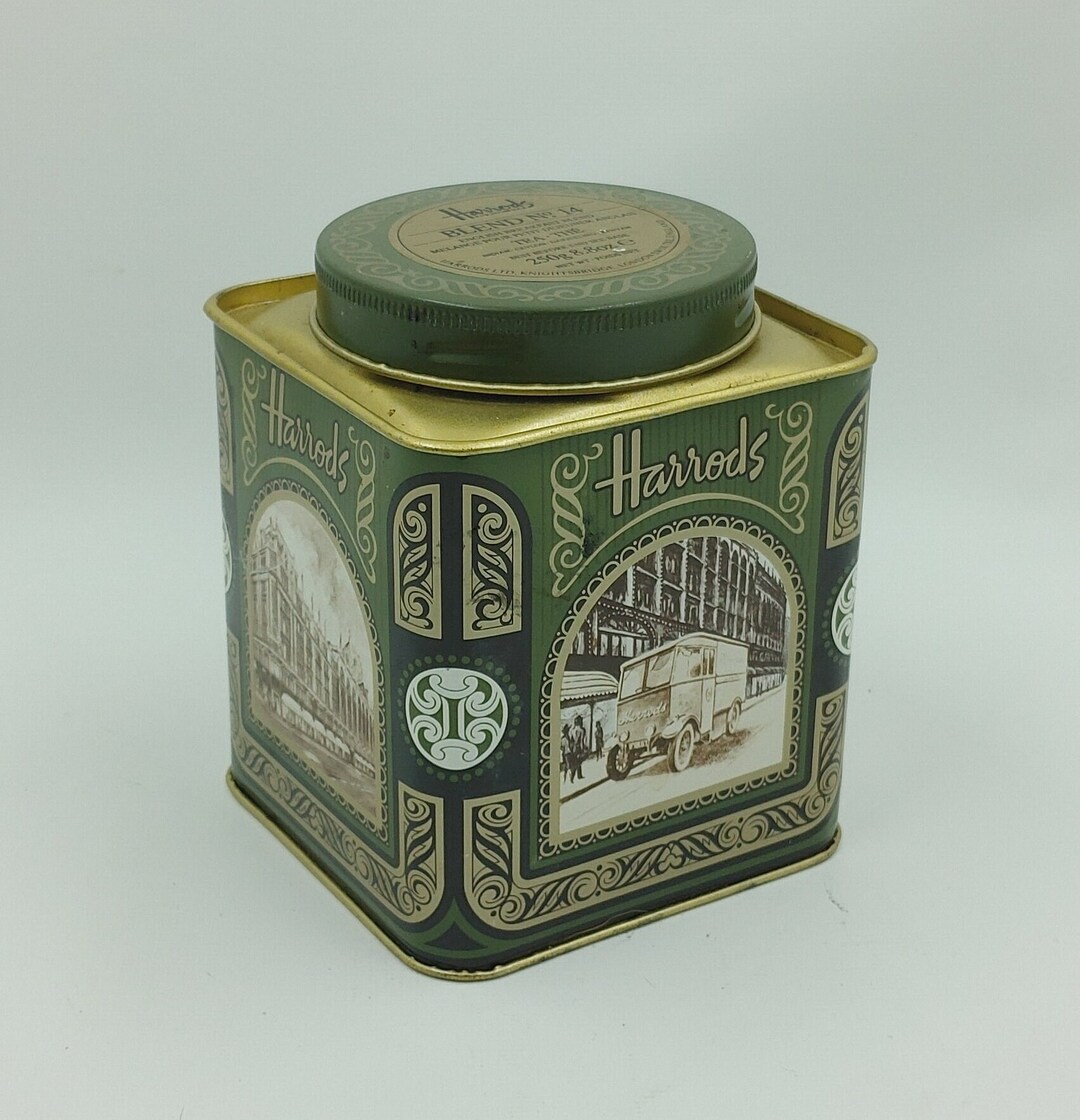 Vintage Harrods Tea Tin - Etsy