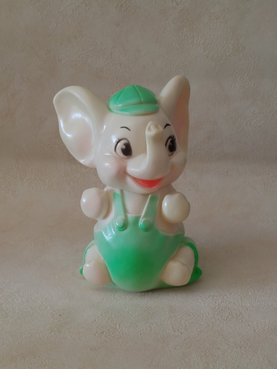 Vintage 1960s Rubber Elephant Squeak Toy - Etsy