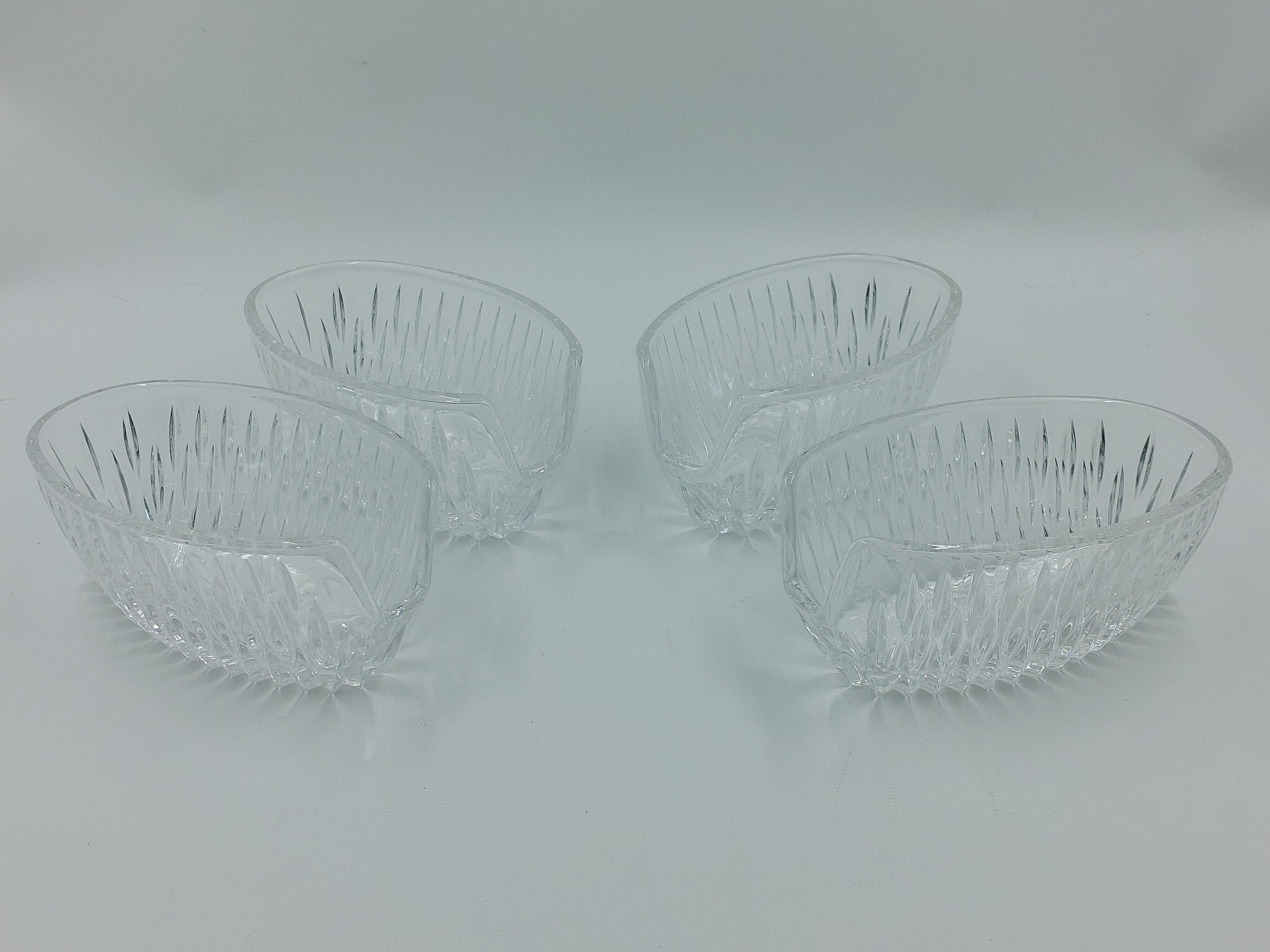 Vintage Rest Utensil Holder Clear Glass - Set of 4 - Etsy