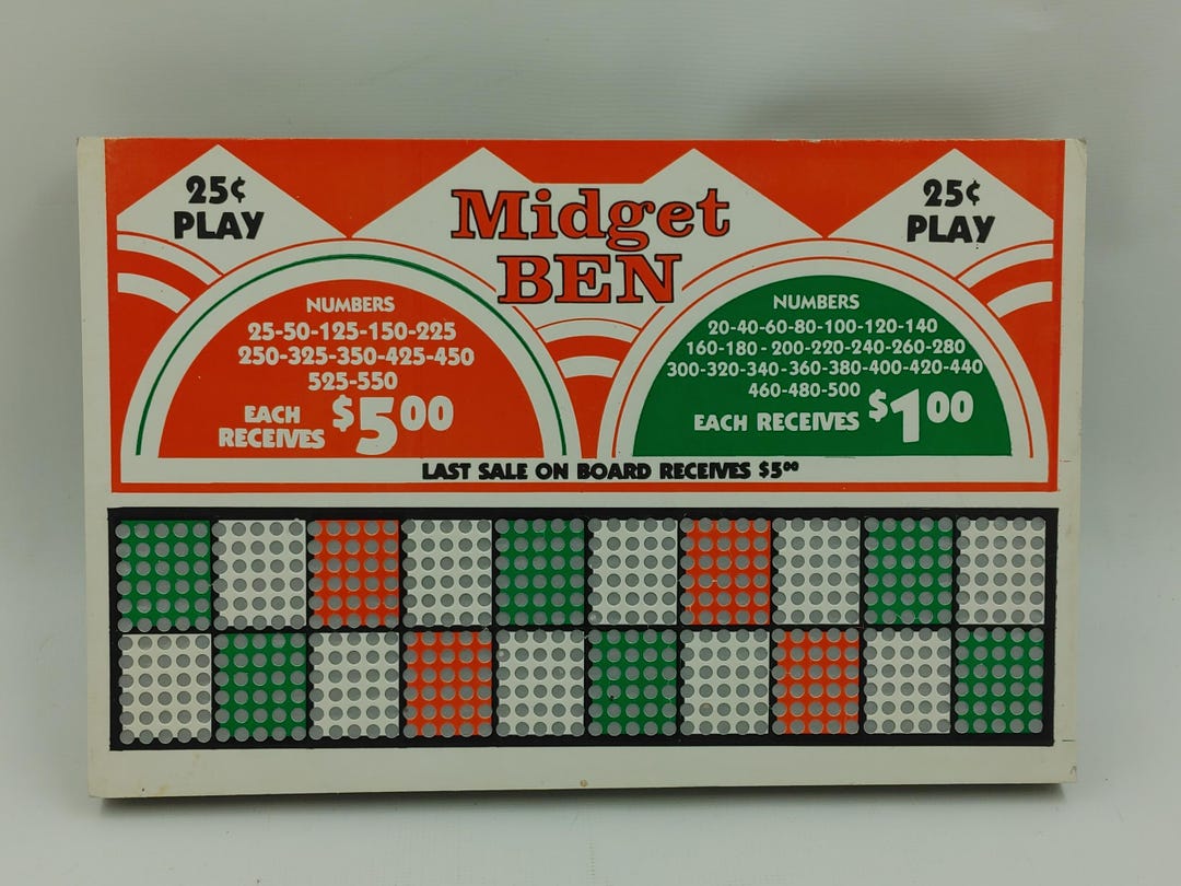 Vintage Midget Ben Punch Board Game - Etsy