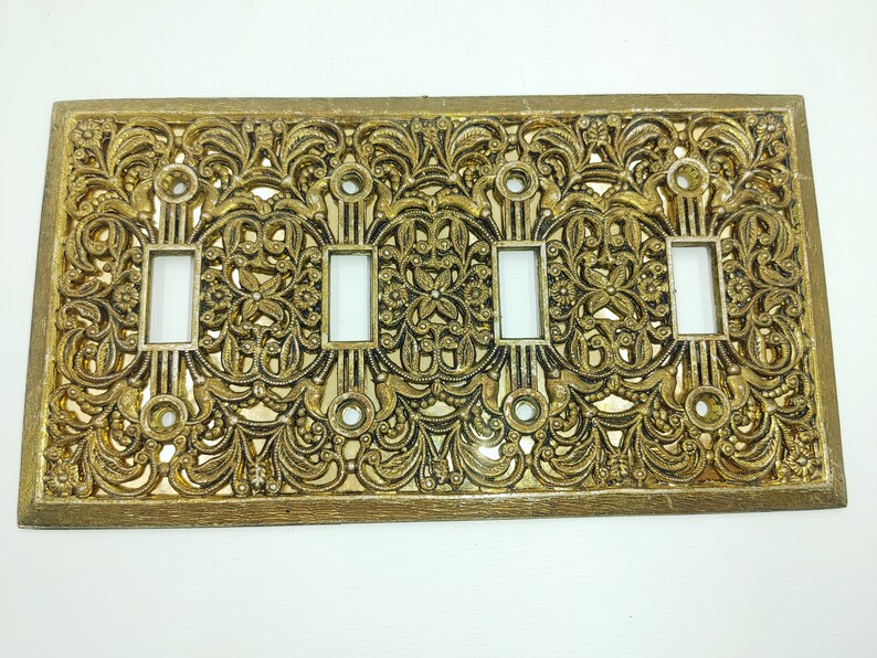 Vintage Metal Light Switch Covers - Etsy