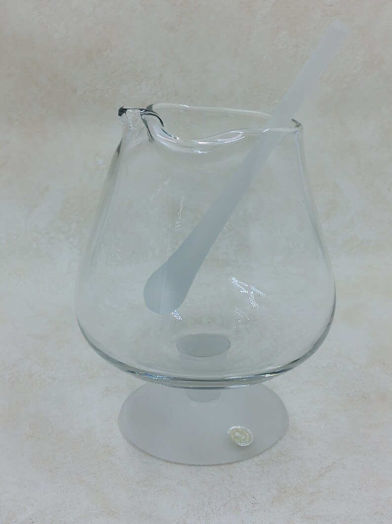 Vintage Brandy Snifter Cocktail Pitcher With Glass Stir Stick - Etsy