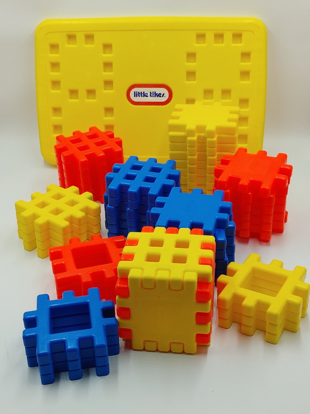 Vintage Little Tikes Wee Waffle Blocks 54 Pieces - Etsy