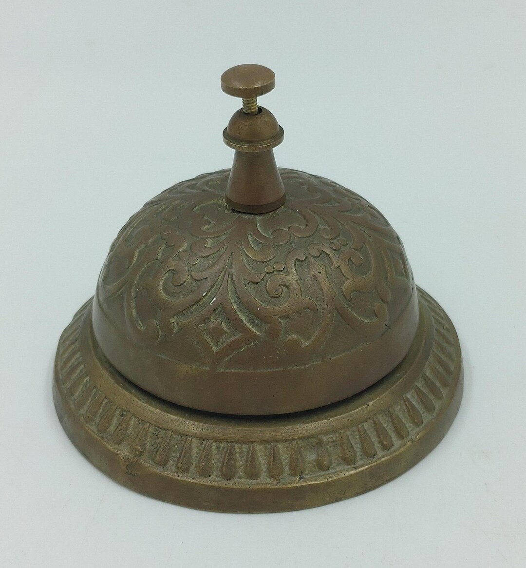 Vintage Brass Desk Bell - Etsy