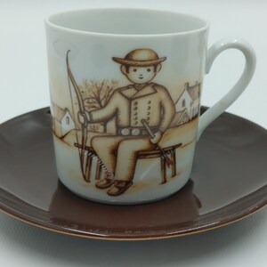 Vintage Dutch Cups and Saucers Porcelain - Etsy