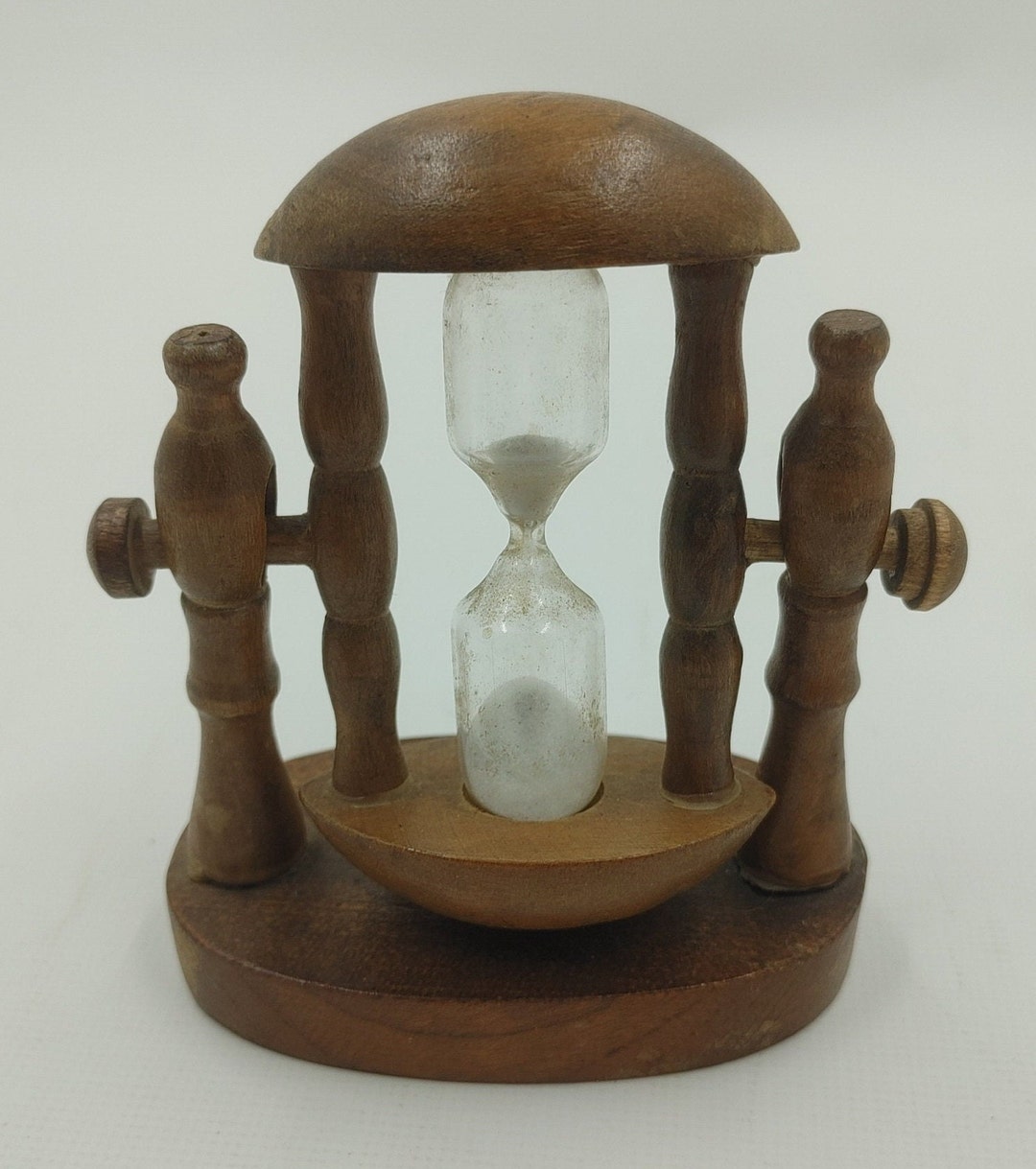 Vintage Wood Swivel Kitchen Egg Timer - Etsy