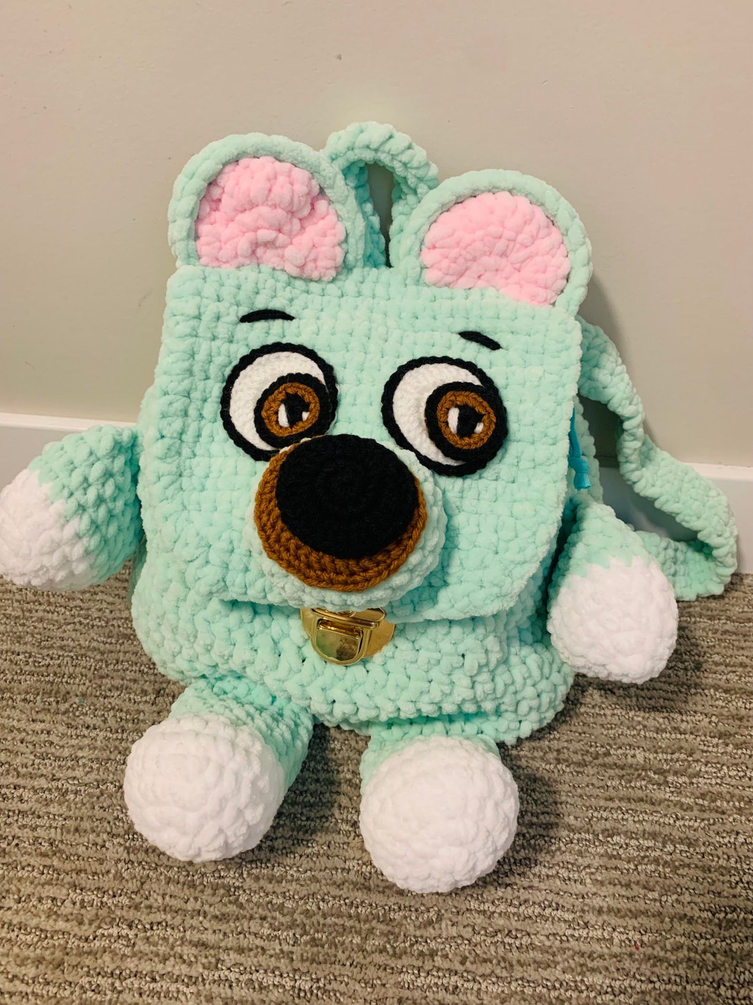 Bear Crochet Kids Backpack, Animal Backpack, Gift for Kids, Children's ...