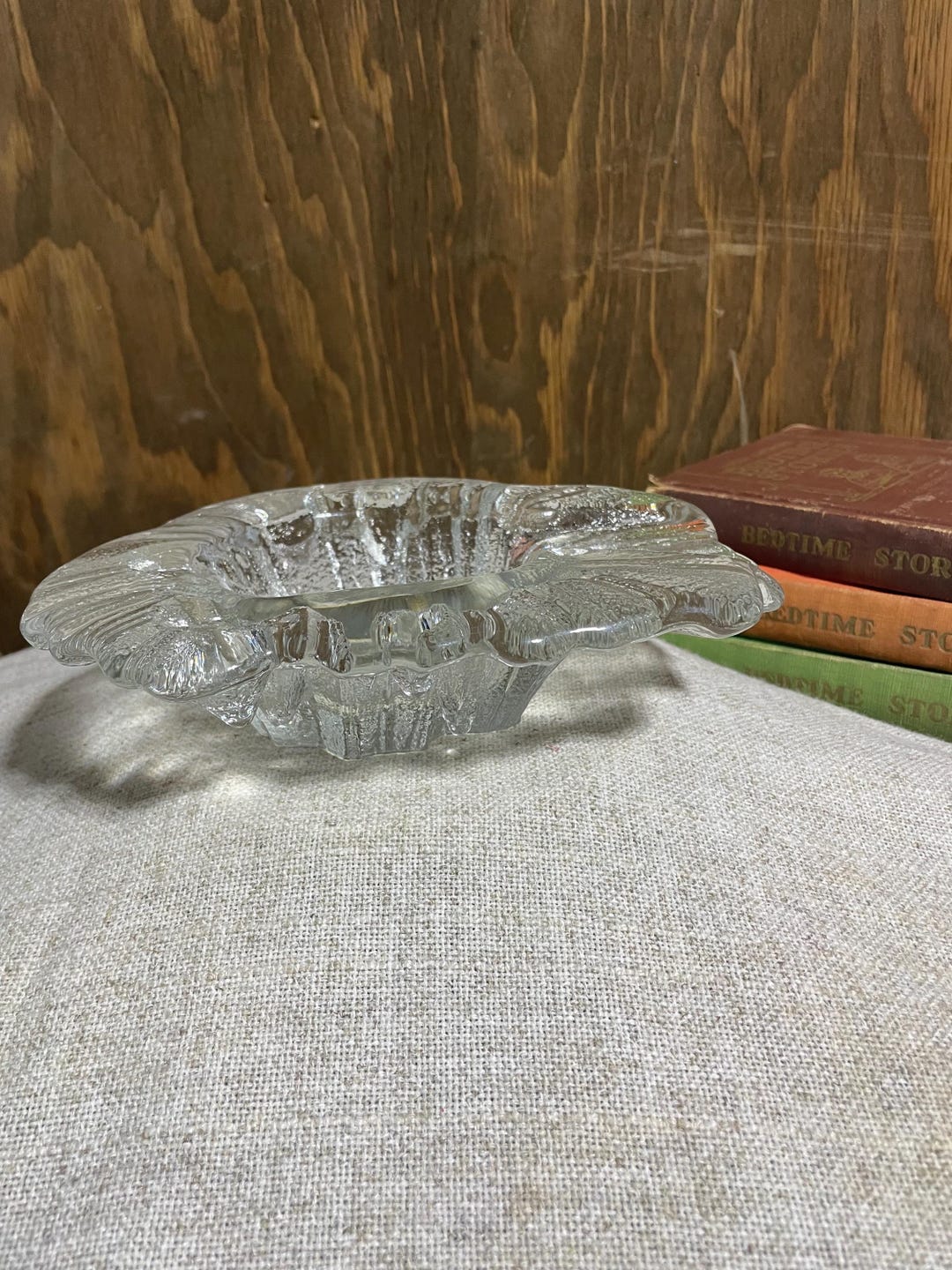 Vintage 1970s Mid Century Modern Large Art Glass Bowl BLENKO Textured ...