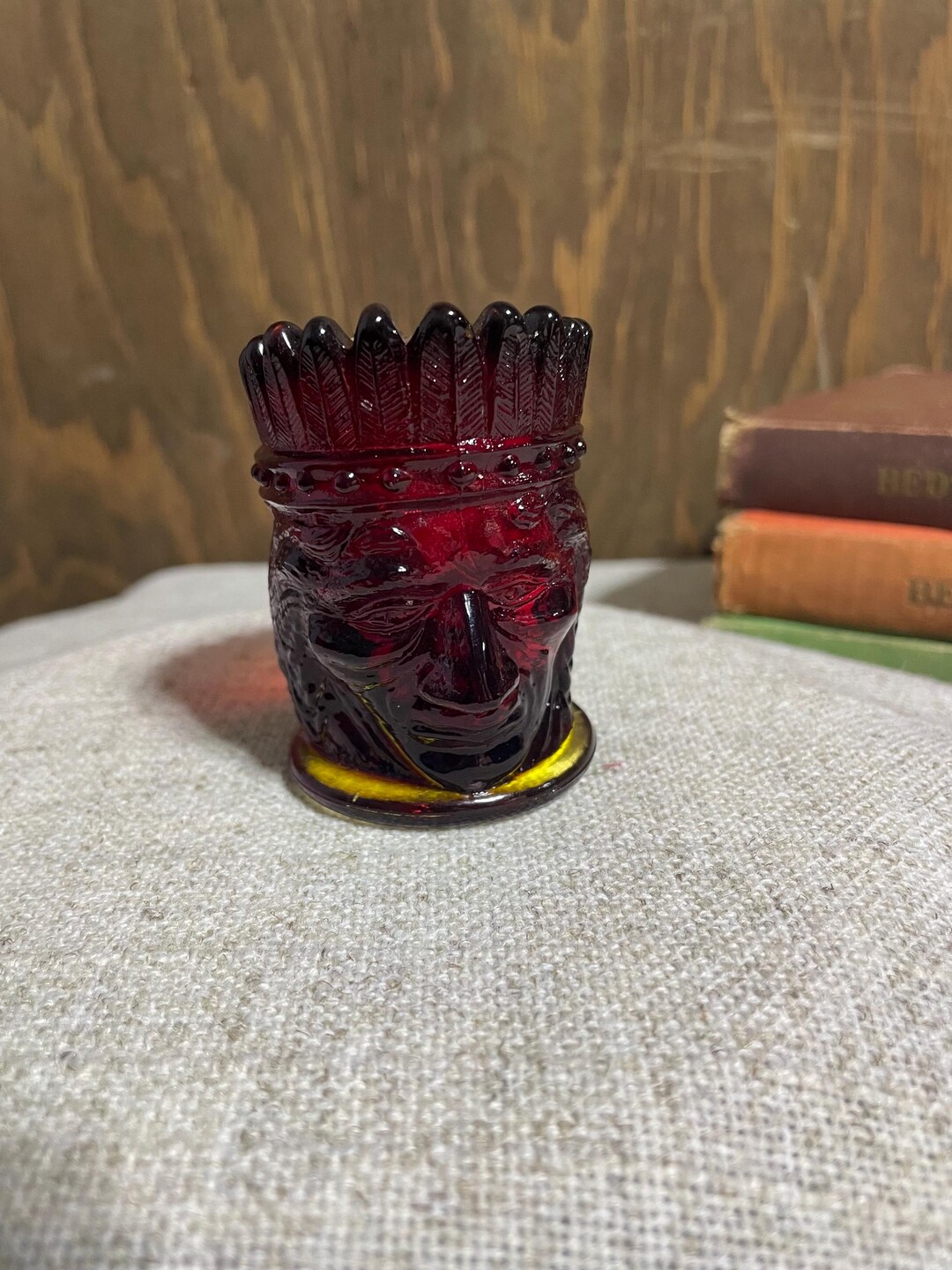 Joe St Clair Amberina Indian Head Toothpick 1971 - Etsy