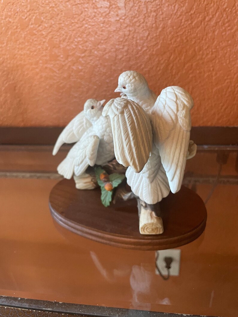 Lefton Doves on Branch - Etsy