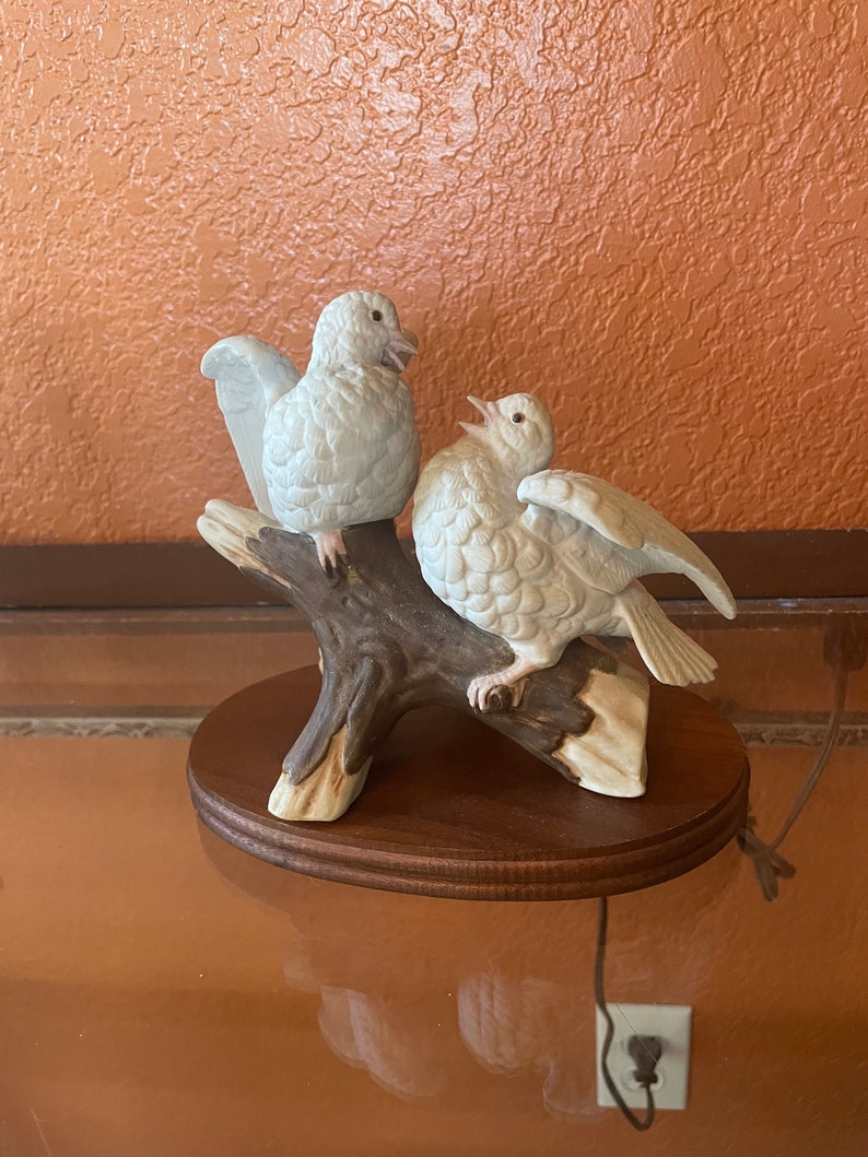 Lefton Doves on Branch - Etsy