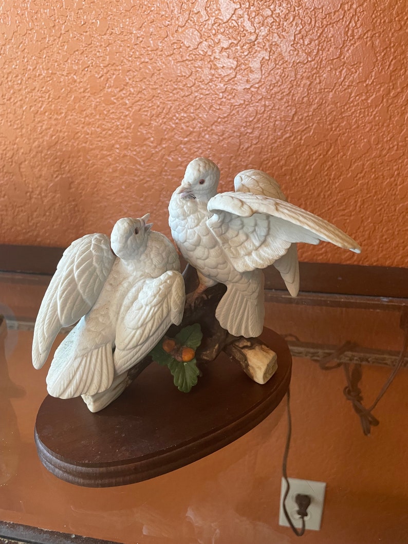 Lefton Doves on Branch - Etsy