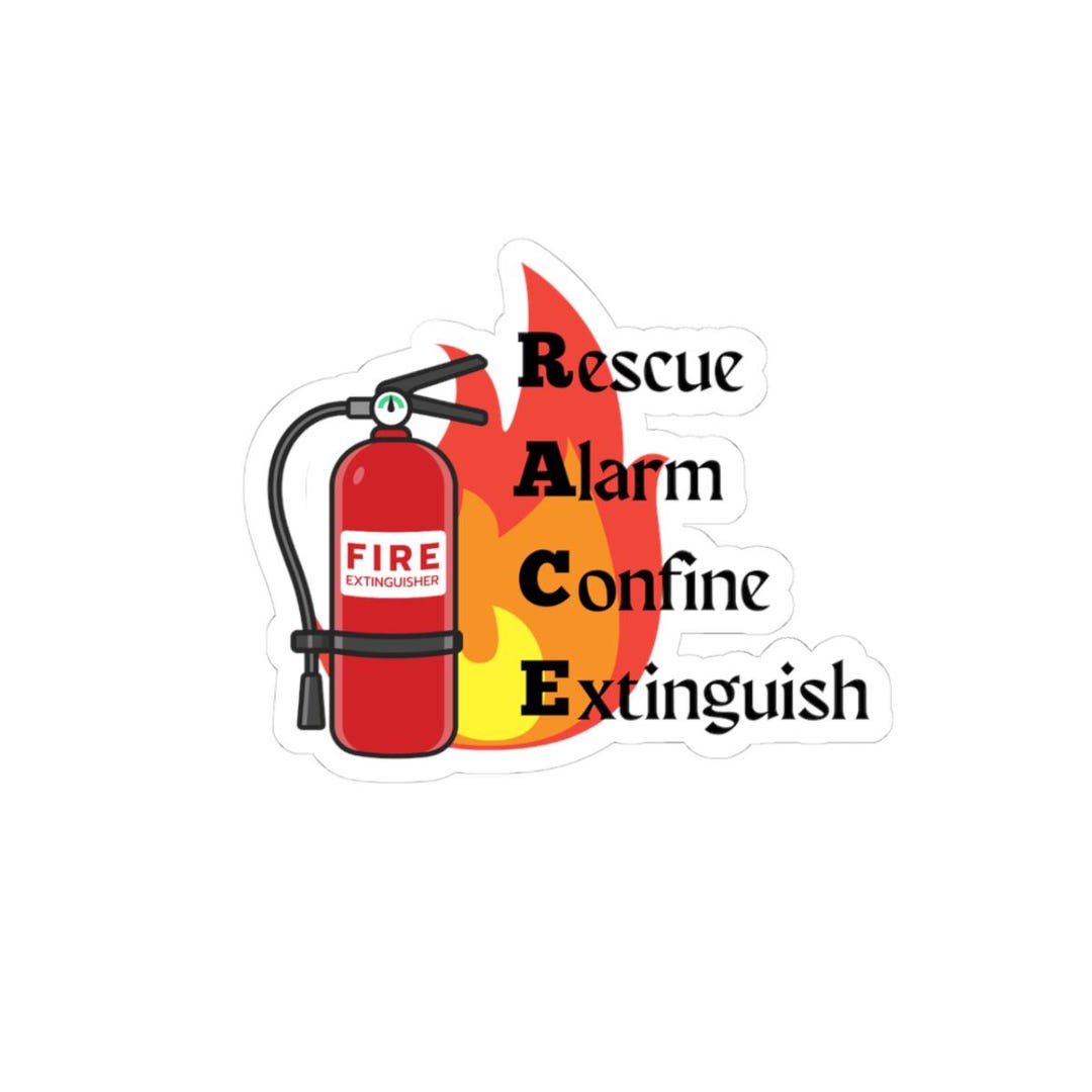Fire Safety Sticker | Healthcare/medical - Etsy