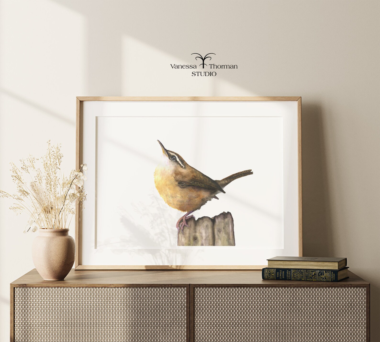 Carolina Wren Print for Bird Nerds Wren Art Watercolor Bird Carolina ...
