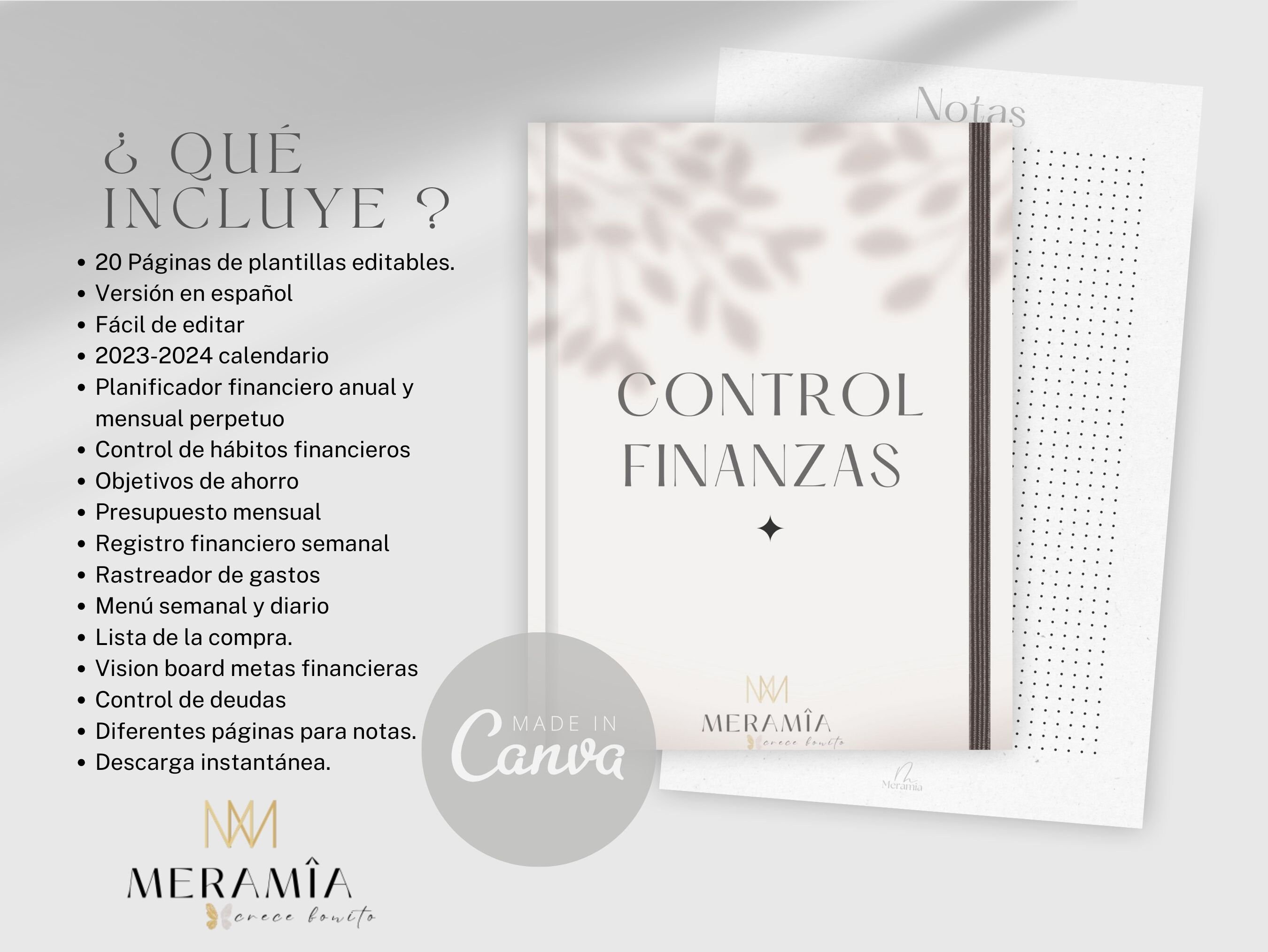 Planificador financiero en español agenda de finanzas agenda - Etsy España