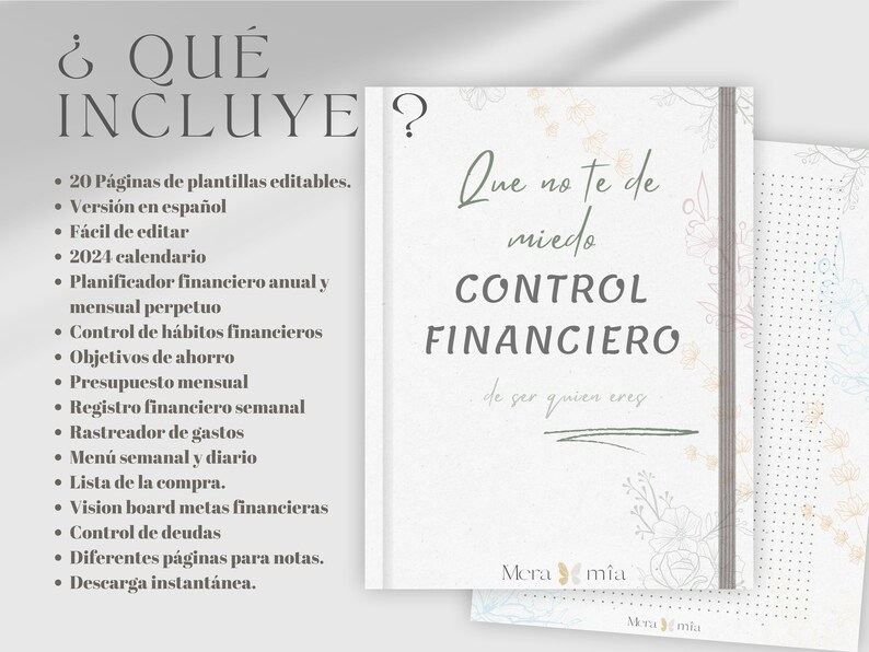 Expense and Savings Planner in Spanish, Spanish Finance Planner, Budget ...