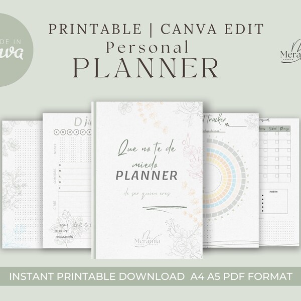 Planner Canva Template - Etsy