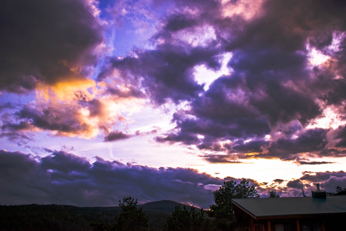 Purple Colorado Sunset - Rocky Mountain Photography, Gorgeous Backdrop ...