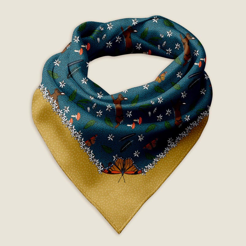 Dog Bandana With Artwork - Etsy