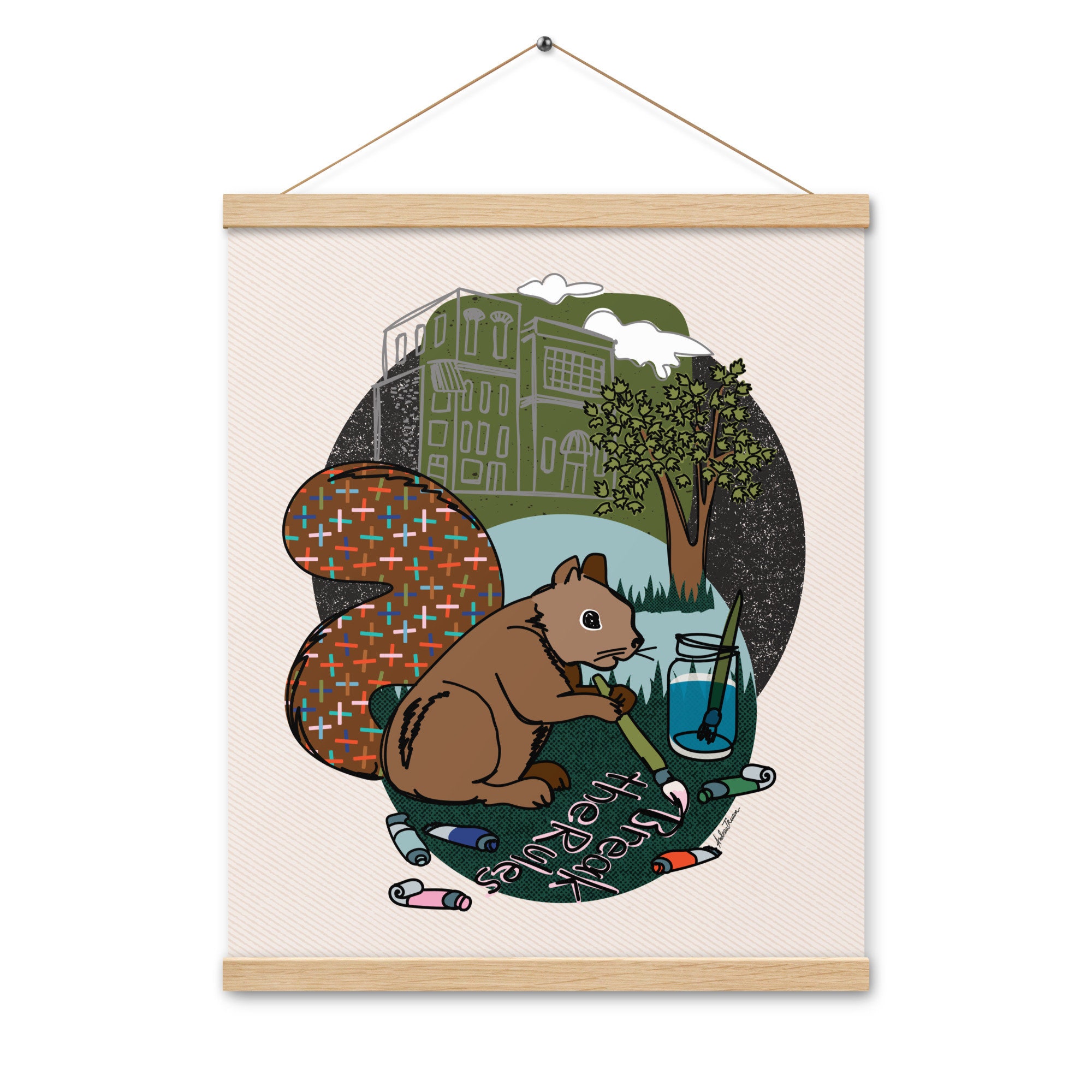Break the Rules: Squirrel | Poster With Hangers | Wall Art Print | Home ...