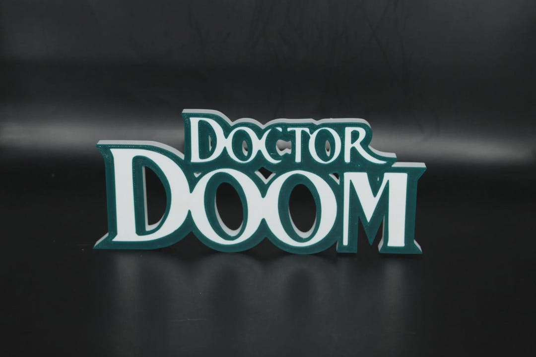 Doctor Doom 3D Printed Logo Sign Wall Desk Shelf Art - Etsy