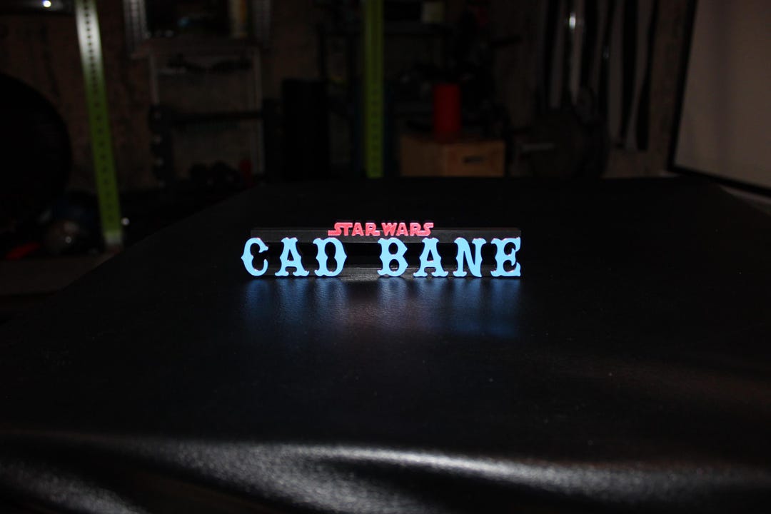 Cad Bane 3D Printed Logo Sign Wall Desk Shelf Art - Etsy